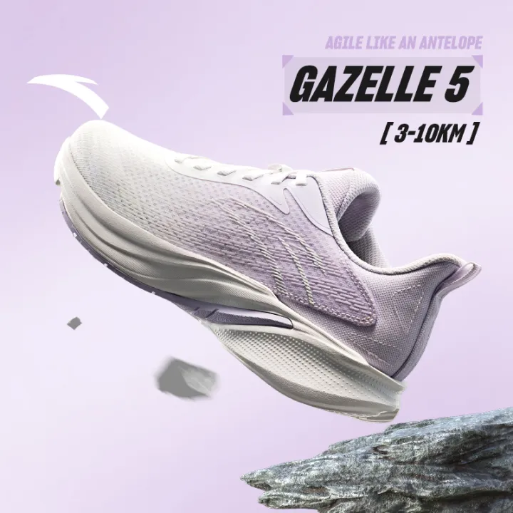 ANTA Gazelle 5 Women Sports Running Shoes Cushioning Rebound Shock ...