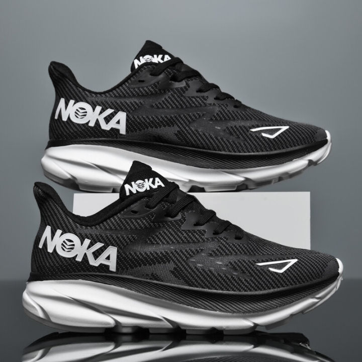 HOKA Men Gaviota 4 Wide Running Shoes - Black / White "4 Colors ...