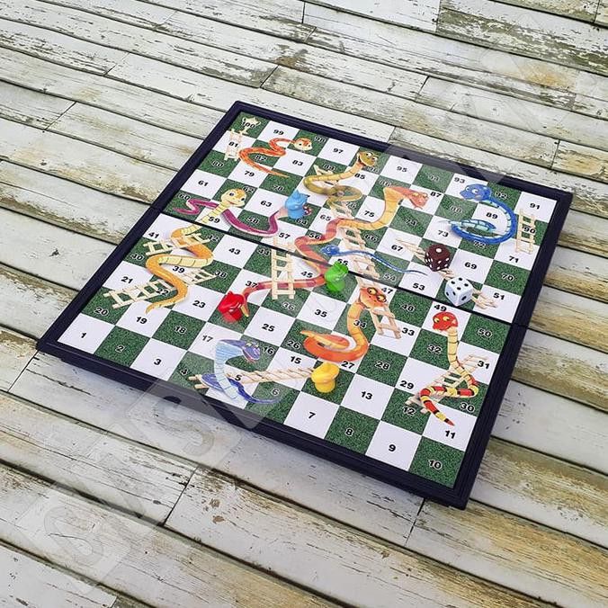 Mainan Papan Ular Tangga D01 / Mainan Ular Tangga / Mainan Snake and ...