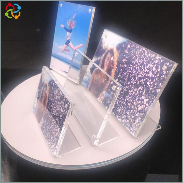 SDG. Acrylic Desktop Ornament Vertical Horizontal L-Shape Display Stand ...