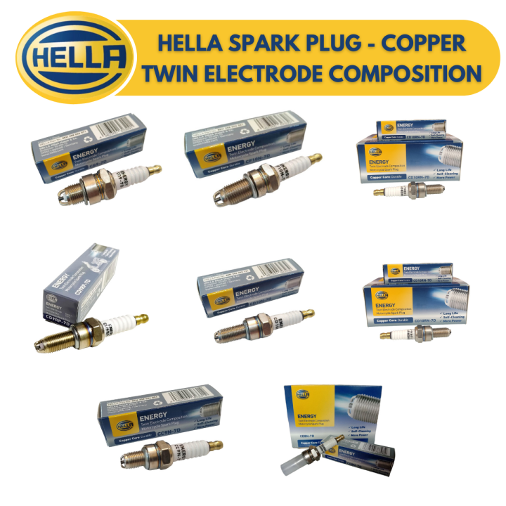 "Hella Spark Plug - Copper (Twin Electrode Composition) Sparkplug for ...