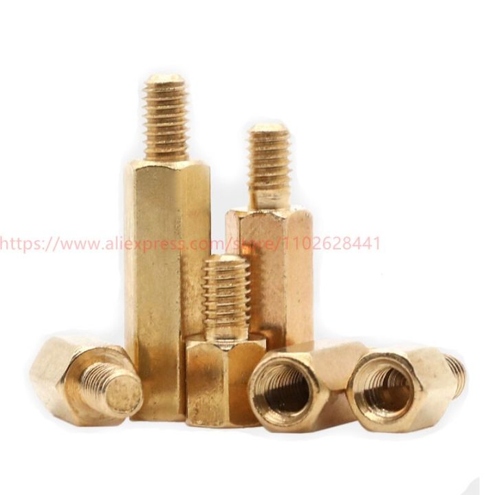 M3 M4 Hex Brass Male Female Standoff Board Rack Stud Hexagon Threaded ...