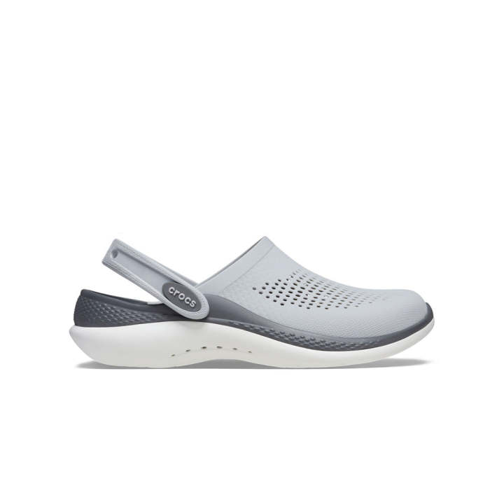 Giày Clog Unisex Crocs Literide 360 - Light Grey/Slate Grey | Lazada.vn