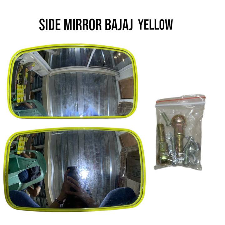SIDE MIRROR SET BAJAJ RE YELLOW | Lazada PH