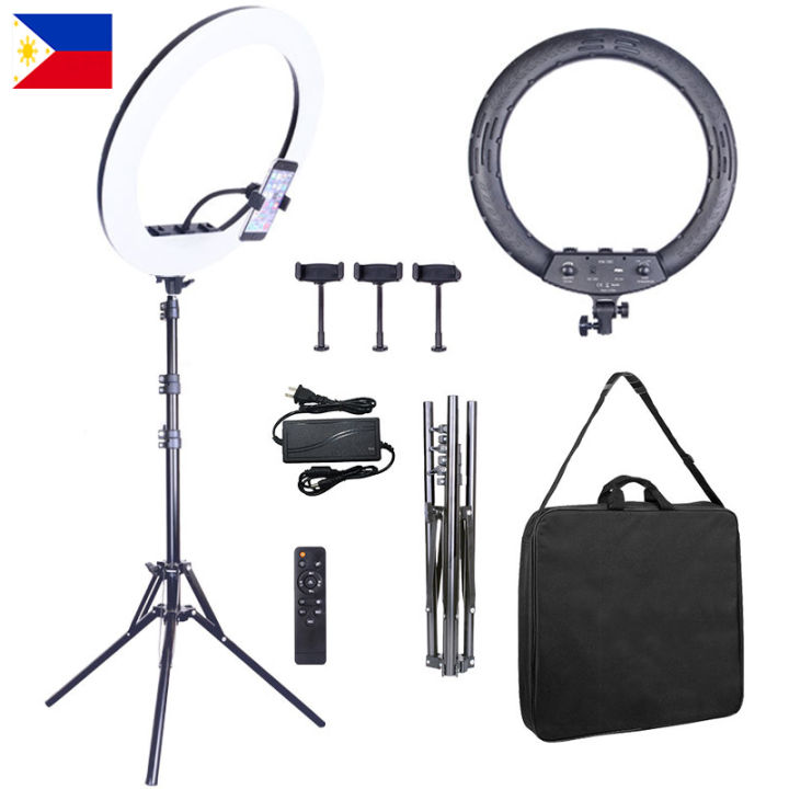 45cm/18inch LED Ring light with Tripod stand Large Aperture Fill light ...