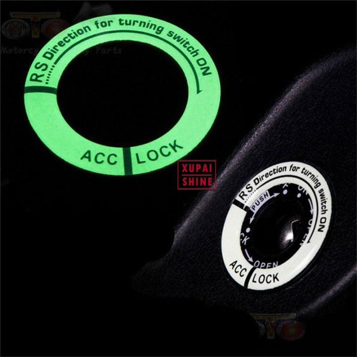 【XPS】Night Vision Light Luminous Ignition Switch Sticker Glow Key Ring ...