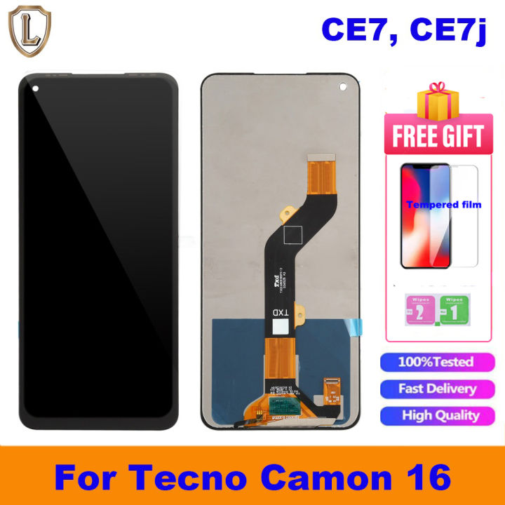 For Tecno Camon 16 LCD Screen CE7 CE7j CE9h LCD Display Touch Screen Digitizer Assembly ...