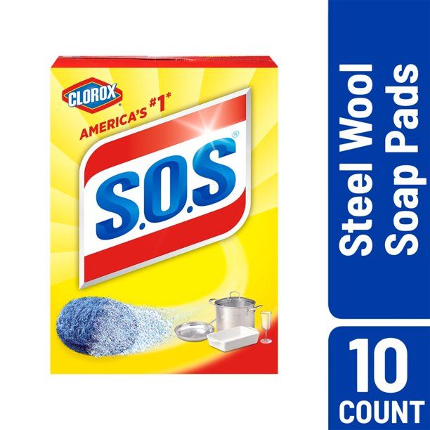 Clorox SOS Steel Wool Soap Pads 10pcs | Lazada PH