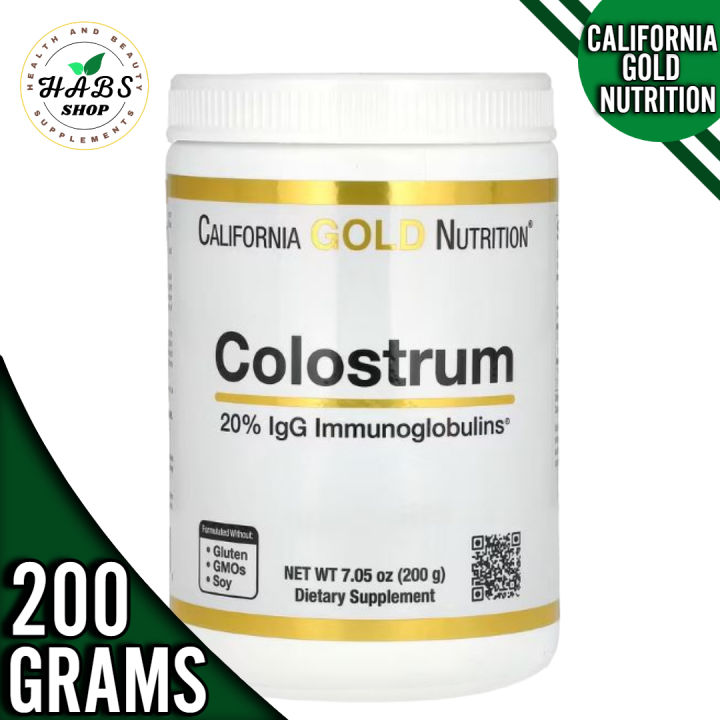 Colostrum Powder Concentrated, California Gold Nutrition 7.05 oz (200 g ...