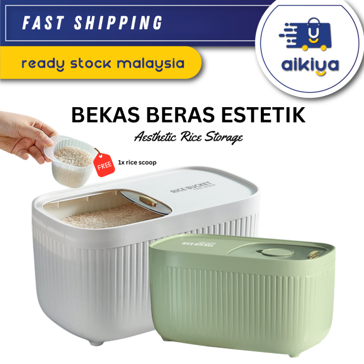 Rice Storage [10kg / 15kg] New Design Modern Container Kitchen Food ...