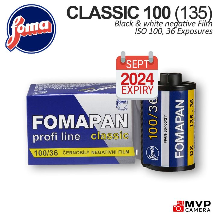 FOMAPAN Classic 100 ISO Black & White Negative Film FOMA 135 35mm ...
