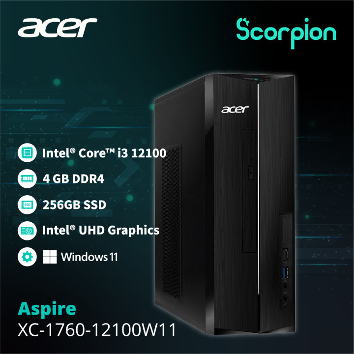 Acer Aspire XC-1760-12100W11 Desktop PC | Lazada