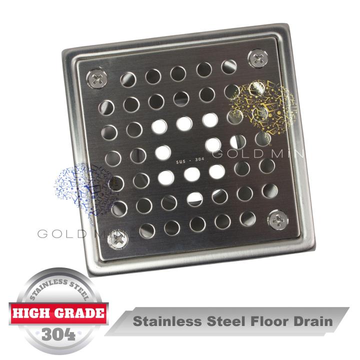 Stainless Steel 304 Thick Floor Drain 4x4 inches Gold Mind Everyday Low Price Durable Shower Room Drain Easy To Install Floor Drain Long Lasting Bathroom Drain Lazada Lazada PH