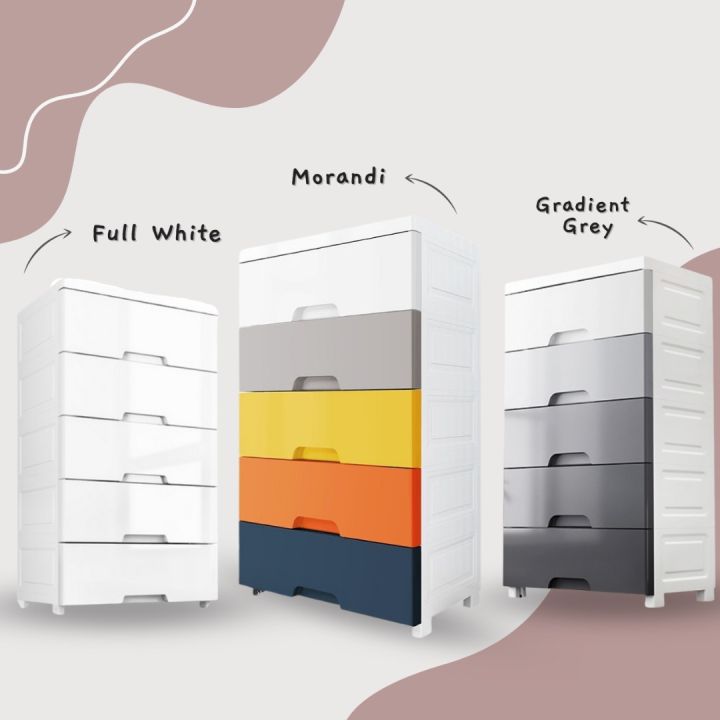 Storage drawer cabinet 5 tier plastic drawer | Lazada