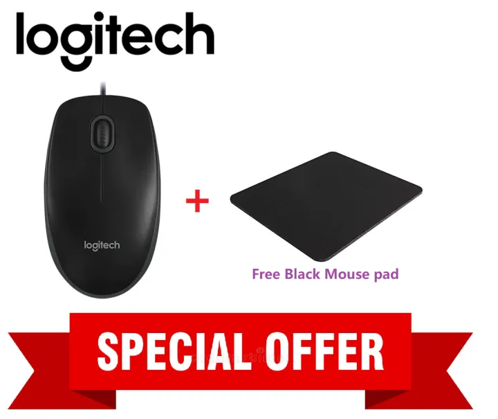 Logitech B100 OPTICAL USB MOUSE Black ORIGINAL | Lazada