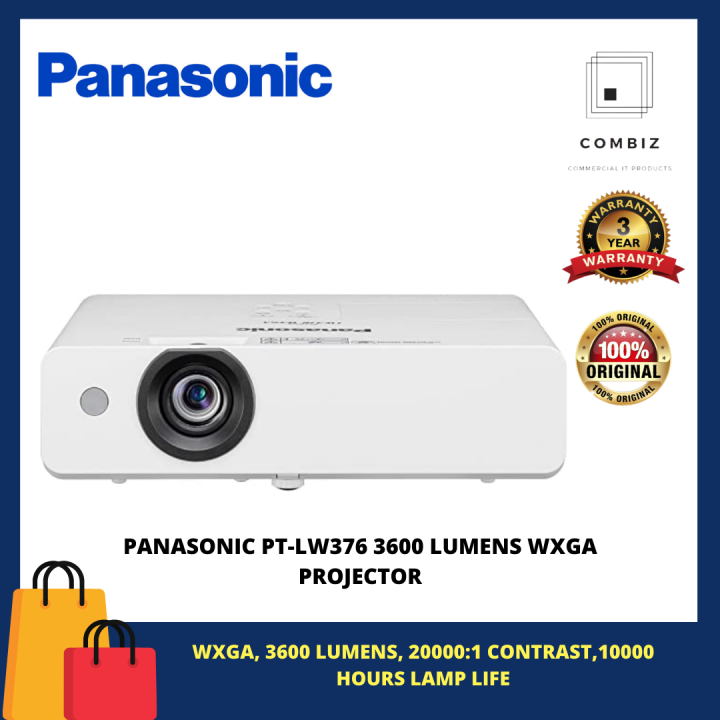 PANASONIC PT-LW376 3600 LUMENS WXGA PROJECTOR | Lazada