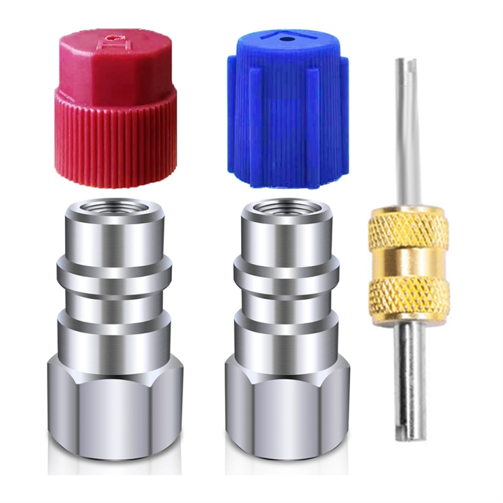 R12 to R134a Conversion Kit,AC Retrofit Fitting Adapter Kit, 1/4inch ...