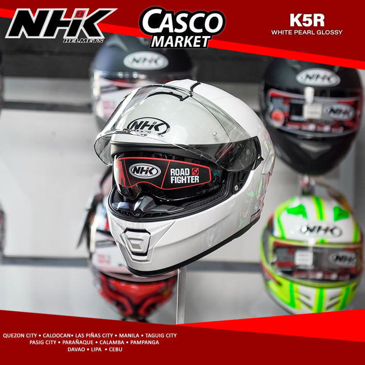 NHK K5R-SOLID FULL FACE DUAL VISOR MOTORCYCLE HELMET | Lazada PH