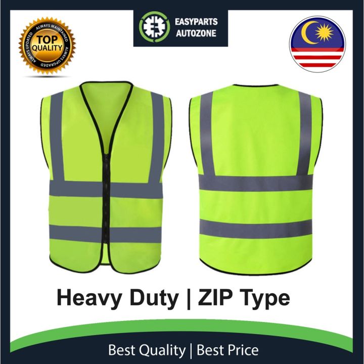 Autozone High Quality Green Safety Vest Reflective Line Baju Pantul ...