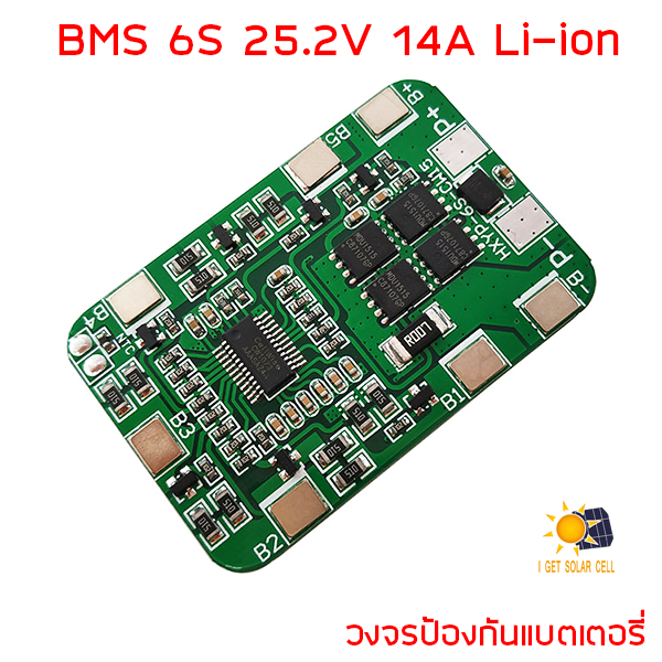 With Balance BMS 6S 24V 14A 3.7V 25.2V Li-ion Lithium Battery 18650 ...
