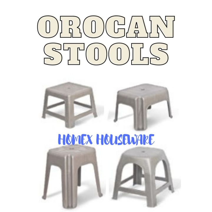 OROCAN PLASTIC STOOL CHAIR (BLACK) | Lazada PH
