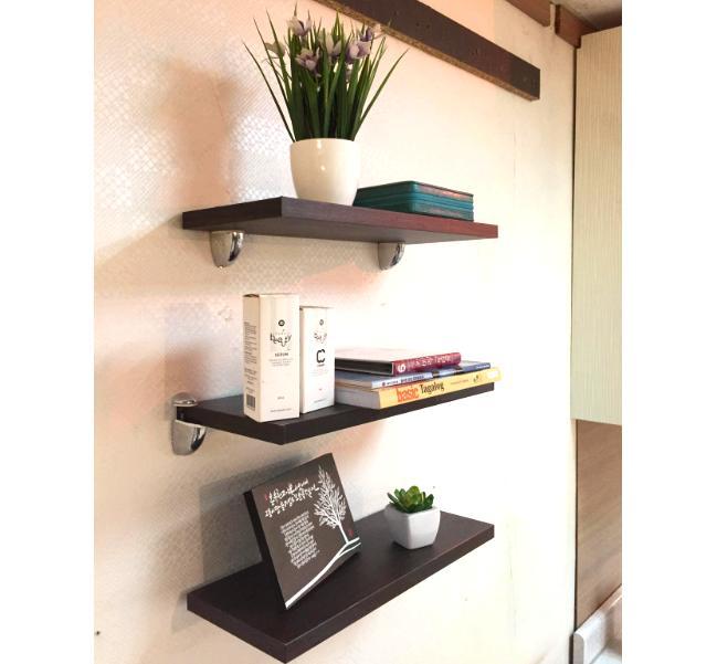Korean Wall Shelf/ Floating Shelf (SET OF THREE W400mm x D160mm x H20mm ...