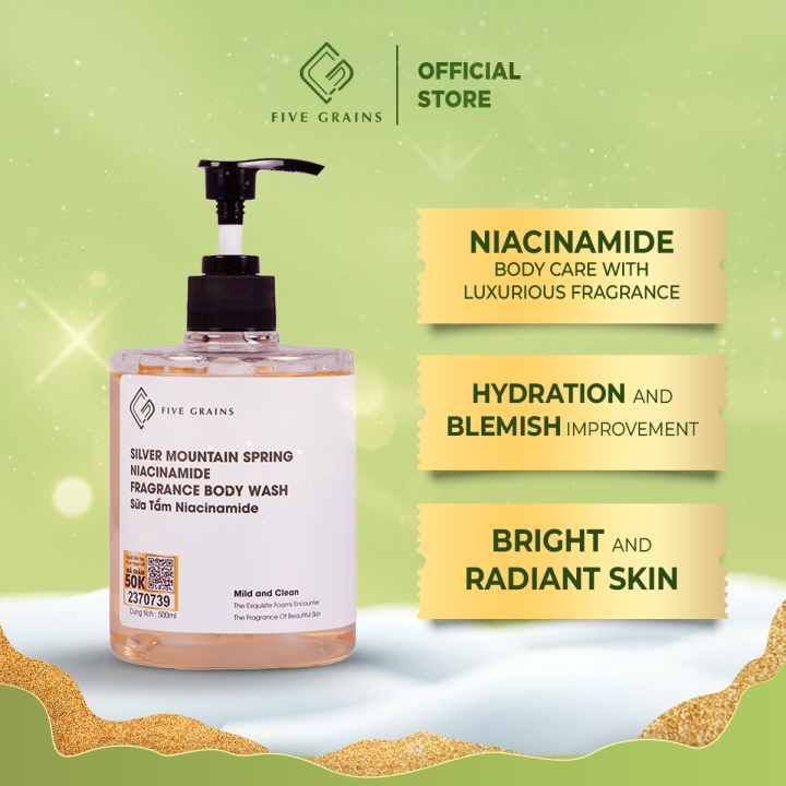 Five Grains Niacinamide Body Wash - Unisex 500ml | Lazada PH