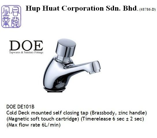 DE101B COLD DECK MOUNTED SELF CLOSING TAP | Lazada