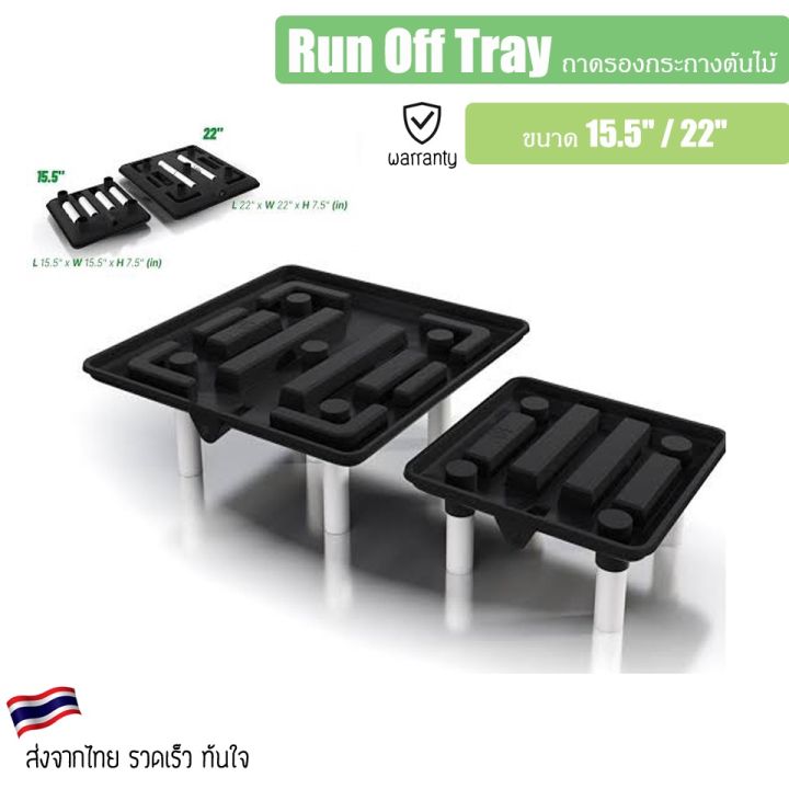 Run Off Tray ถาดรองกระถางต้นไม้ พร้อมระบบเดรนน้ำออก พร้อมขาตั้ง มีสอง ...