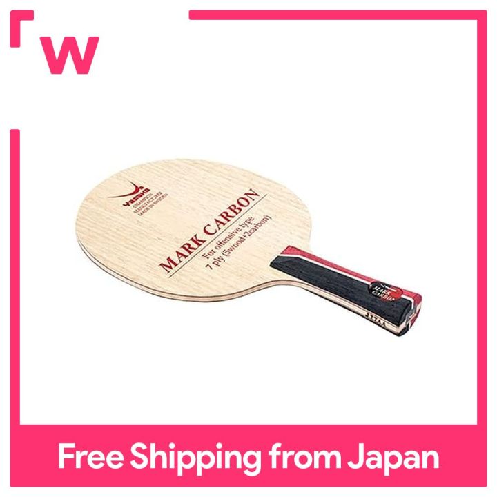 YASAKA Table Tennis Racket Mark Carbon Shakehand Attack 5-Ply Plywood ...