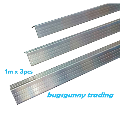 Aluminium Angle Bar with Groove 1 Meter (for Tourcase Flightcase) 3 ...