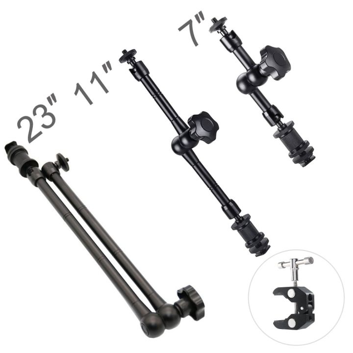 7/11/23 Inch Articulating Magic Arm Wall Mount Super Clamp Holder Stand ...