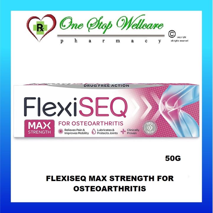 FLEXISEQ GEL MAX STRENGTH FOR OSTEOARTHRITIS 50G (EXP:06/2028) | Lazada