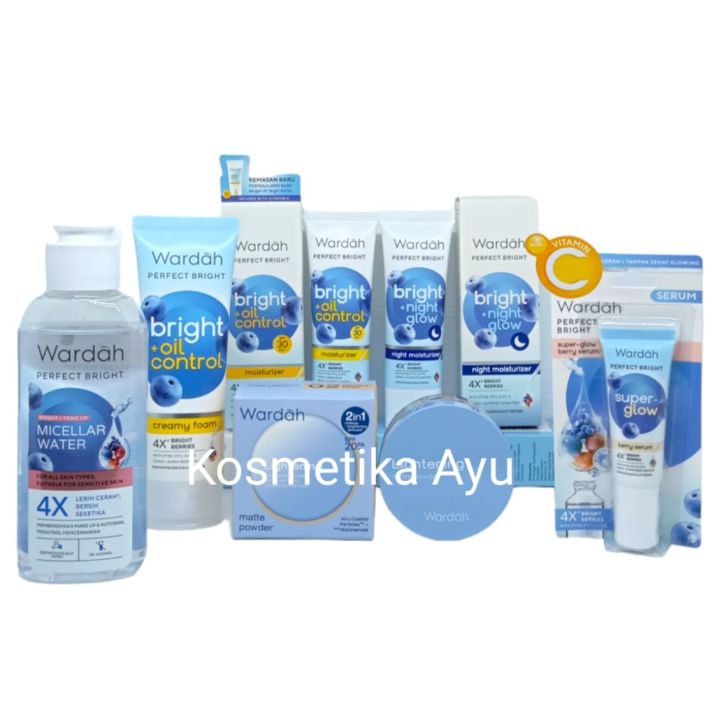 Paket Wardah Perfect Bright Oil Control Lengkap/Skincare Kulit Kusam/Wardah Kulit Berminyak ...