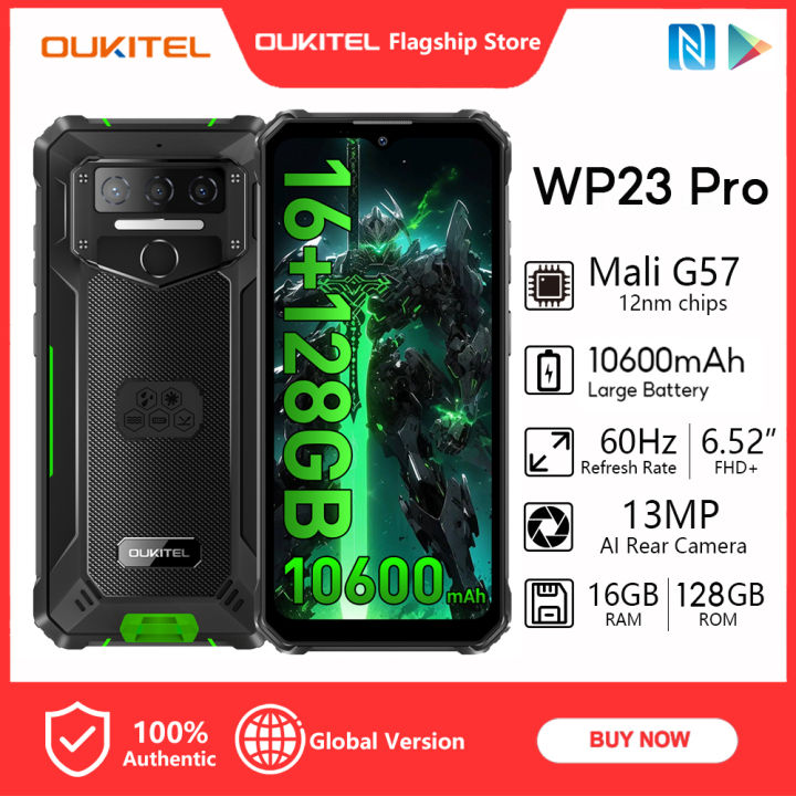 OUKITE WP23 Pro 6.52“ HD+ 10600 mAh 16GB+128GB Android 13 Mobiles ...