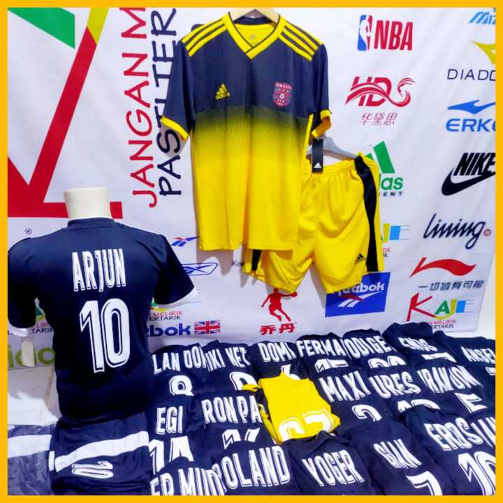 SABLON NAMA, NOMOR PUNGGUNG, LOGO/NAMA TEAM/SPONSOR (3 item), PAKE ...