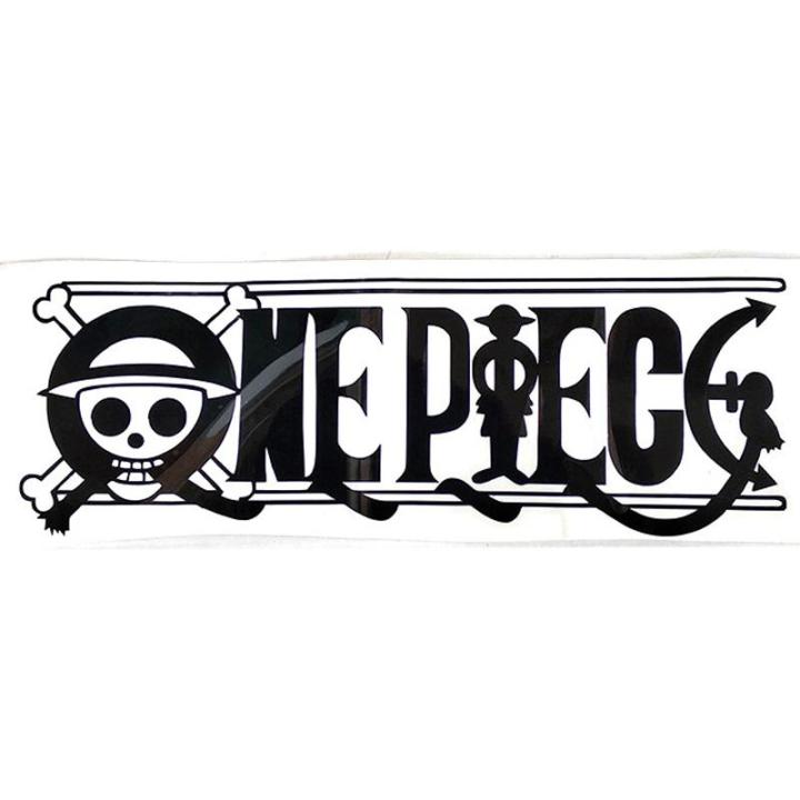 Stiker Mobil Siluet One Piece Luffy Tulisan Body Kaca Decal Silhouette ...
