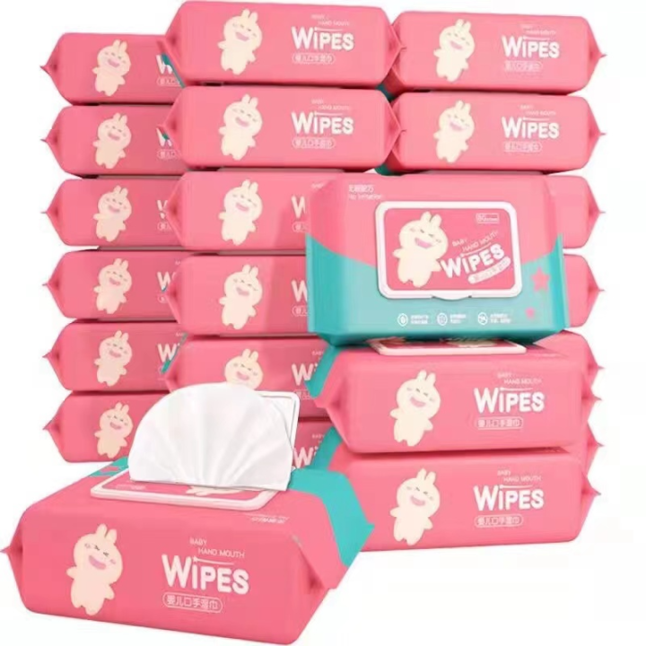 (SET OF 10)-Baby Wipes 80pcs Per Pack Water Hypoallergenic (Non-Alcohol ...