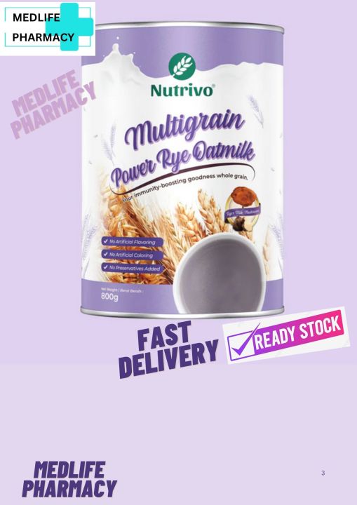 Nutrivo Organic Multigrain Power Rye Oatmilk 800g *with Tiger Milk ...