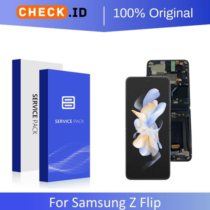 [ CHECK.ID ] LCD UTAMA BAGIAN DALAM SAMSUNG Z FLIP SM-F700 ORIGINAL ...
