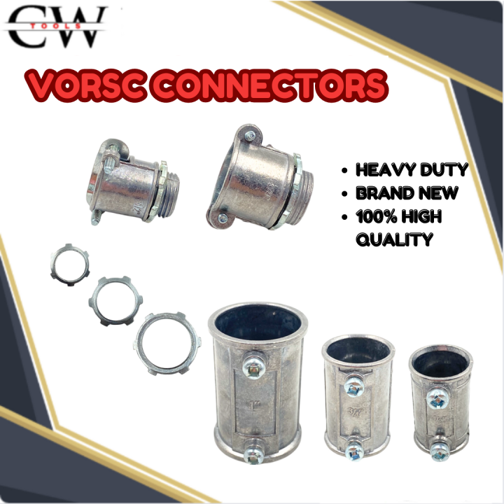 VORSC CONNECTORS 1/1/2/3/4 LOCKNUT EMT COUPLING EMT CONNECTOR ANGLE ...