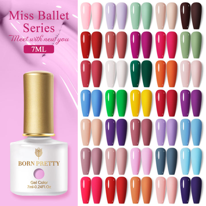 BORN PRETTY 88สีเจลทาเล็บเจลกึ่งถาวรยาทาเล็บเจลสำหรับเล็บ7มล. | Lazada ...