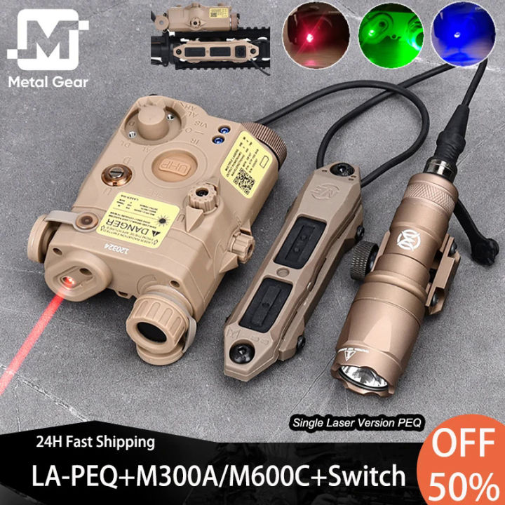 IR Laser Unit Tan Airsoft PEQ-15 Tactical Laser & Light Combo With ...
