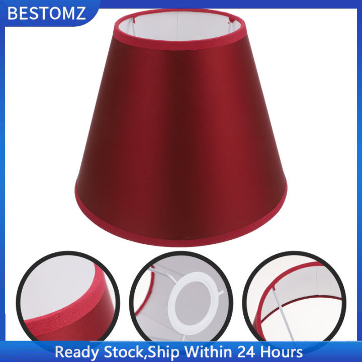 BESTOMZ Cylindrical Lamp Shade Shades for Table Lamps Clip on Bulb Desk ...