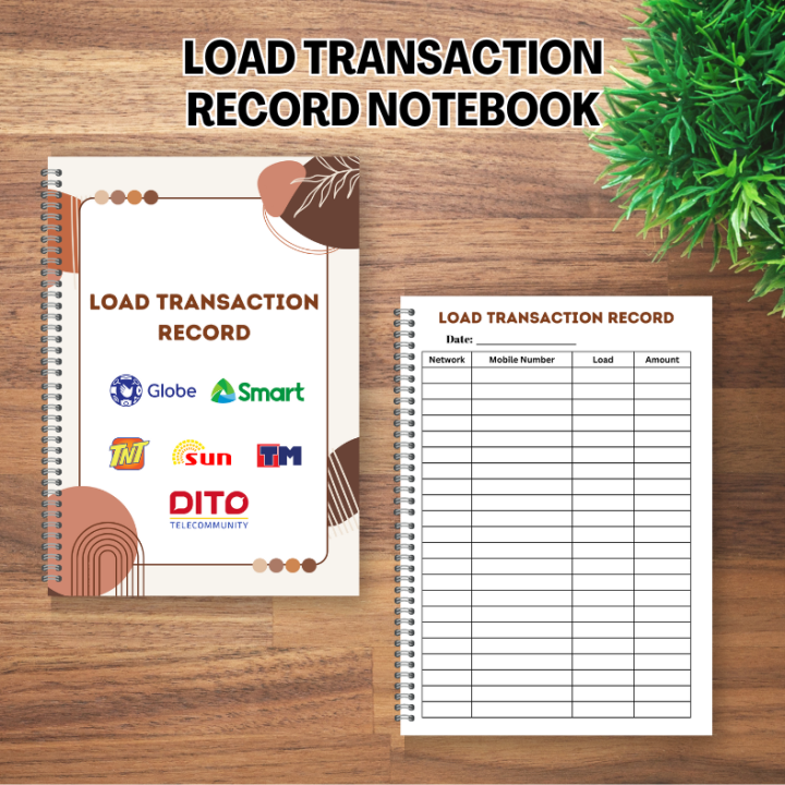 JM Creatink Load Transaction Record Notebook Wire Bind 70 Pages | Lazada PH