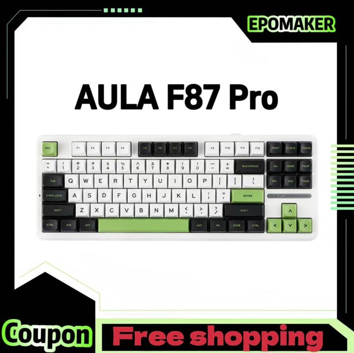 EPOMAKER X AULA F87 Pro 80% คีย์บอร์ดแบบกลไกปะเก็นแบบมีสายและไร้สาย | Lazada.co.th
