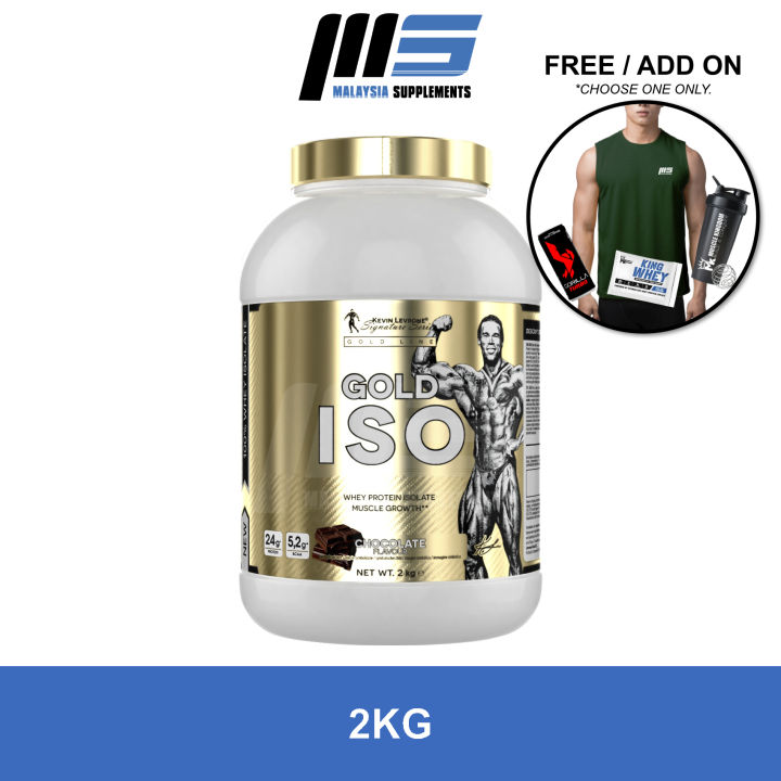 Kevin Levrone Gold ISO (2kg) [FREE GIFT] - Whey Protein Isolate, Muscle ...