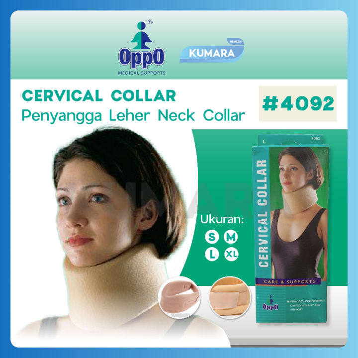 OPPO - Cervical Collar Medium Density 4092 / Penyangga Leher Neck Collar | Lazada Indonesia