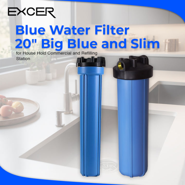 Big Blue 20 inch Whole House Water Filter & Slim Housing ,20" Sediment ...