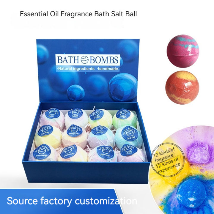 Bath salt bomb ball เกลืออาบน้ำระเบิดพร้อมลูกบอล | Lazada.co.th